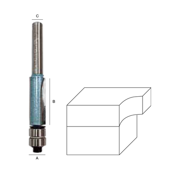 Straight Bit With Two Bearing – Seawalk Hardware